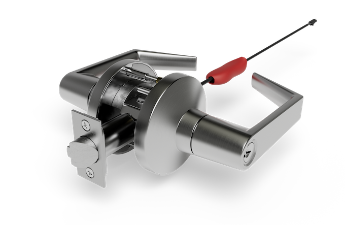 Command's LPC190-HD, Motorized Latch Retraction in a Cylindrical Lock